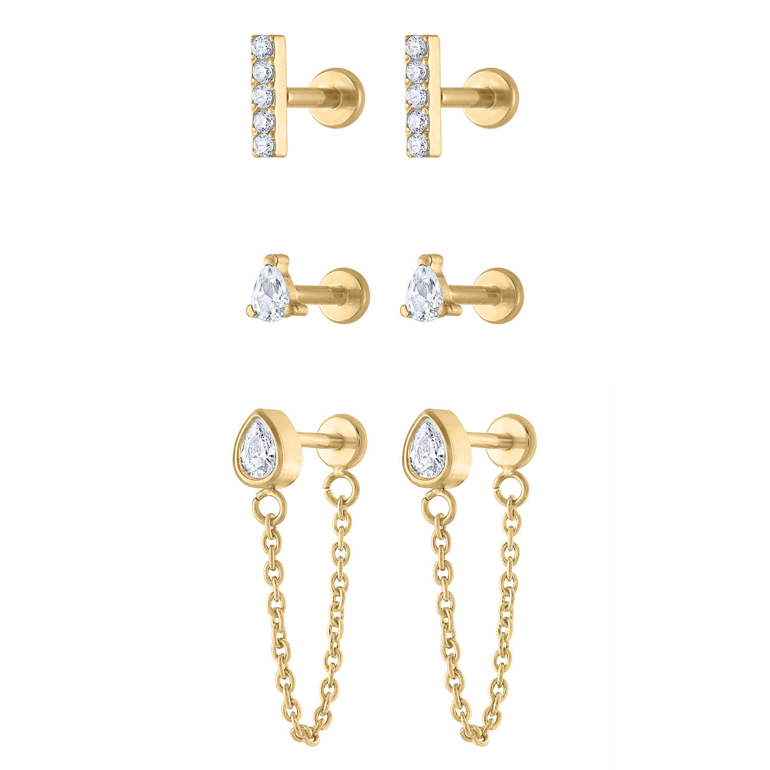 Iconic Nap Earrings Trio