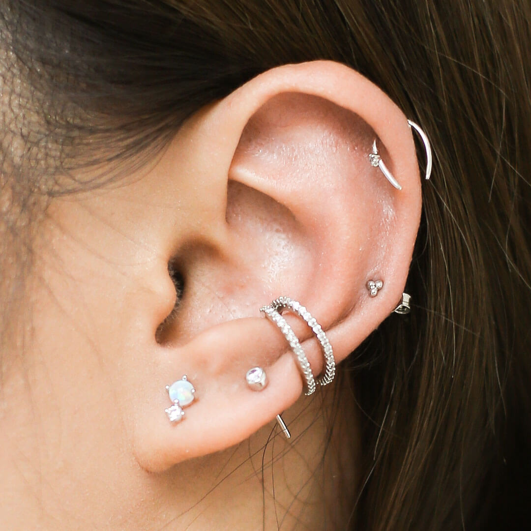 How to Wear Flat Back Cartilage Earrings