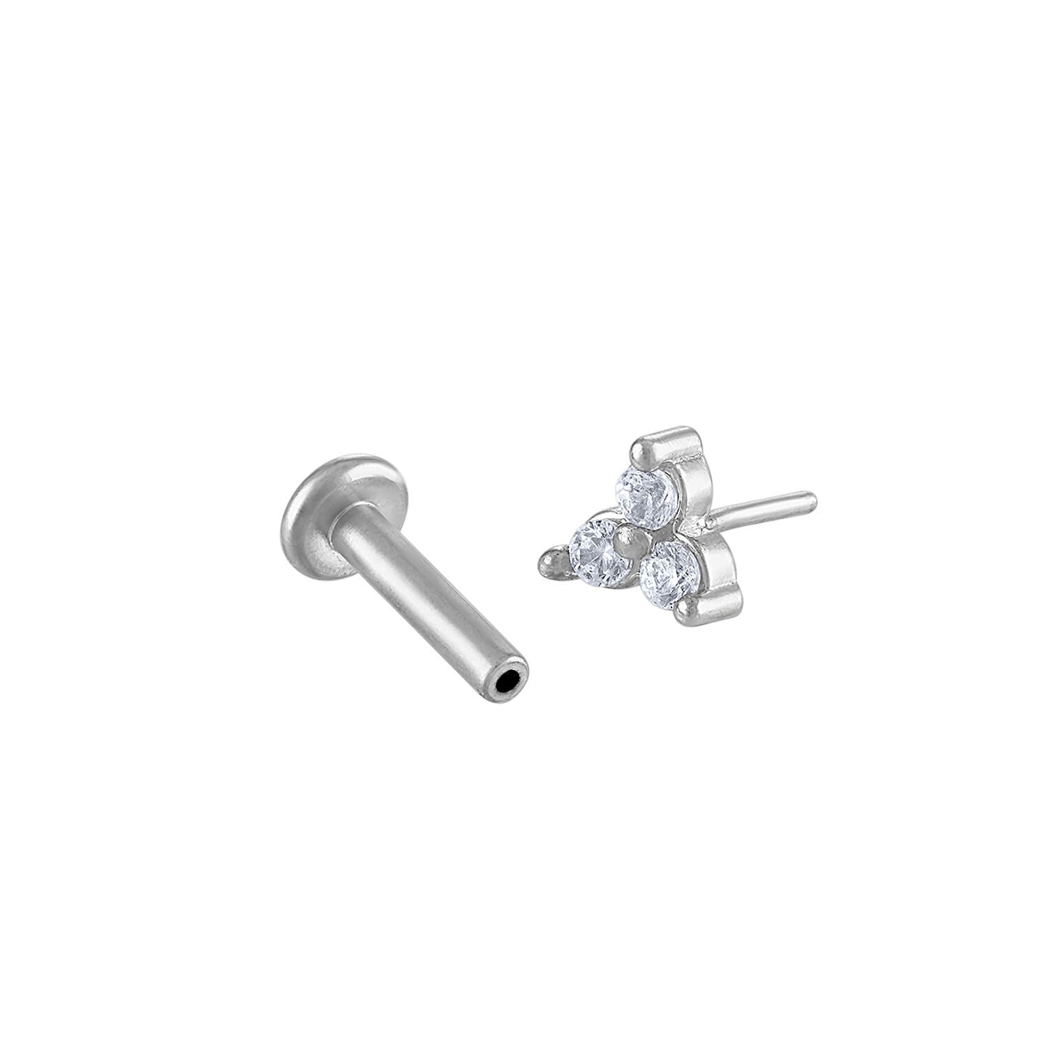 Push Pin vs Threaded Screw Flat Back Piercing Jewelry