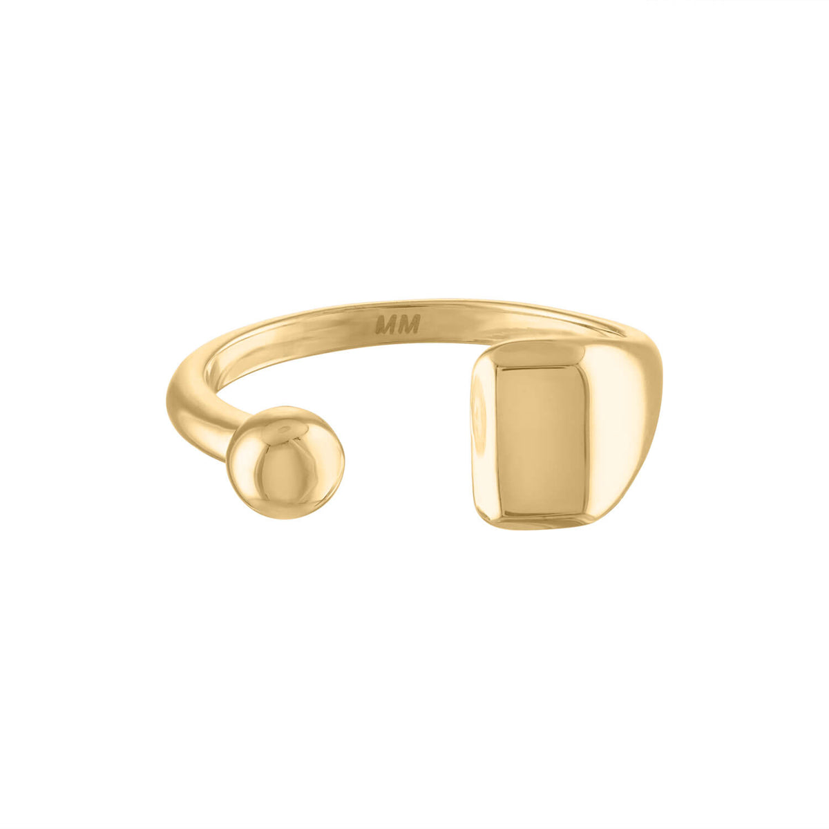 Floating Sphere Signet Ring | Maison Miru