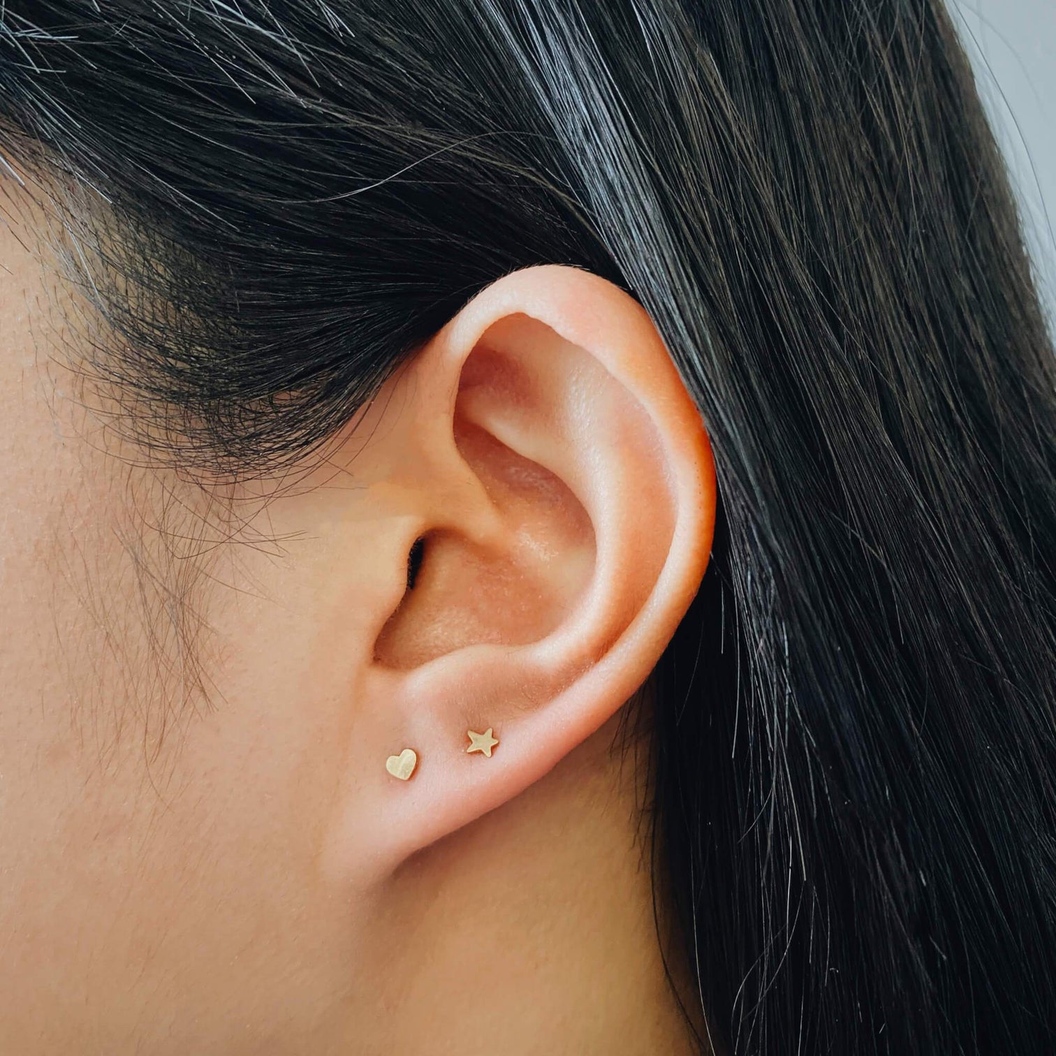 Classic Star Push Pin Flat Back Earring | Maison Miru